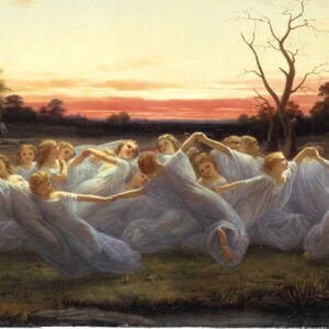 Meadow Elves Ängsälvor Jakob Blommér 1850 Swedish - Etsy