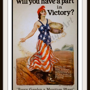 Victory Garden Patriotic Poster American Patriotism - Etsy