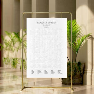 Customizable Wedding Word Search Template - Personalized Sip & Search ...