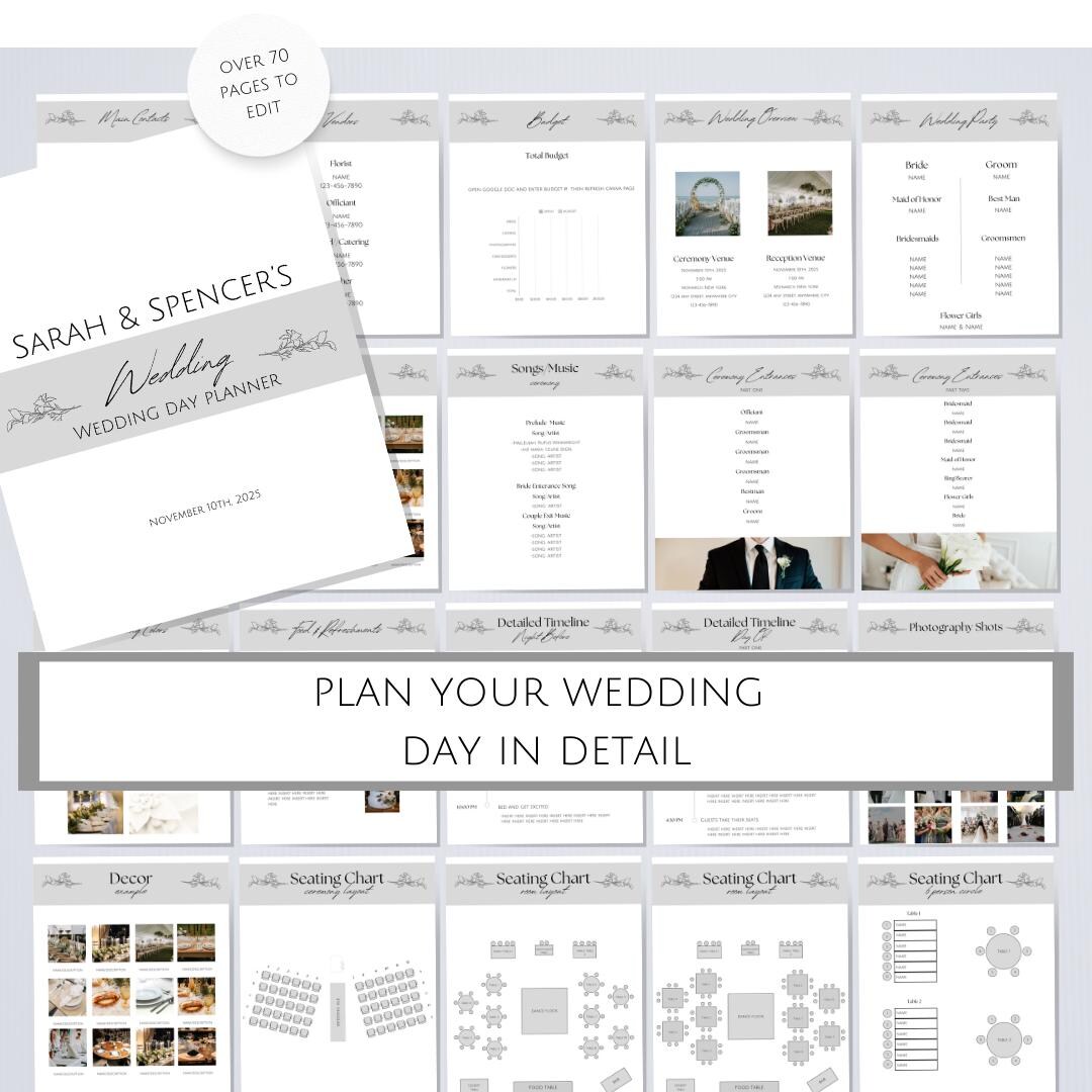 Ultimate Wedding Planner Bundle, Template Event Planner, Wedding Binder ...