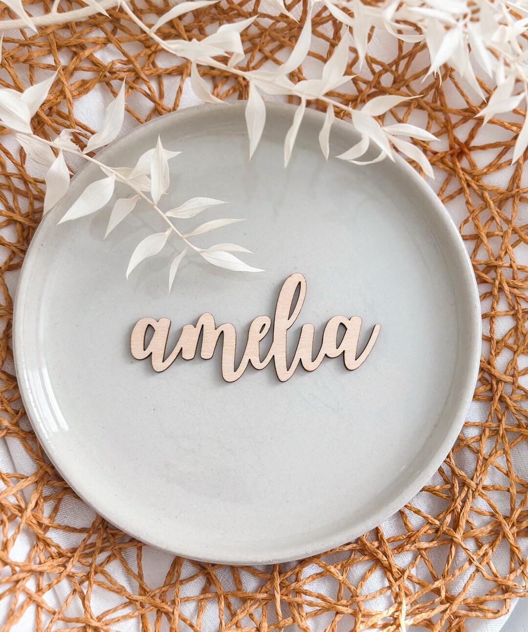 Personalized Wedding Place Cards for Table Decor Trendy Custom Name ...