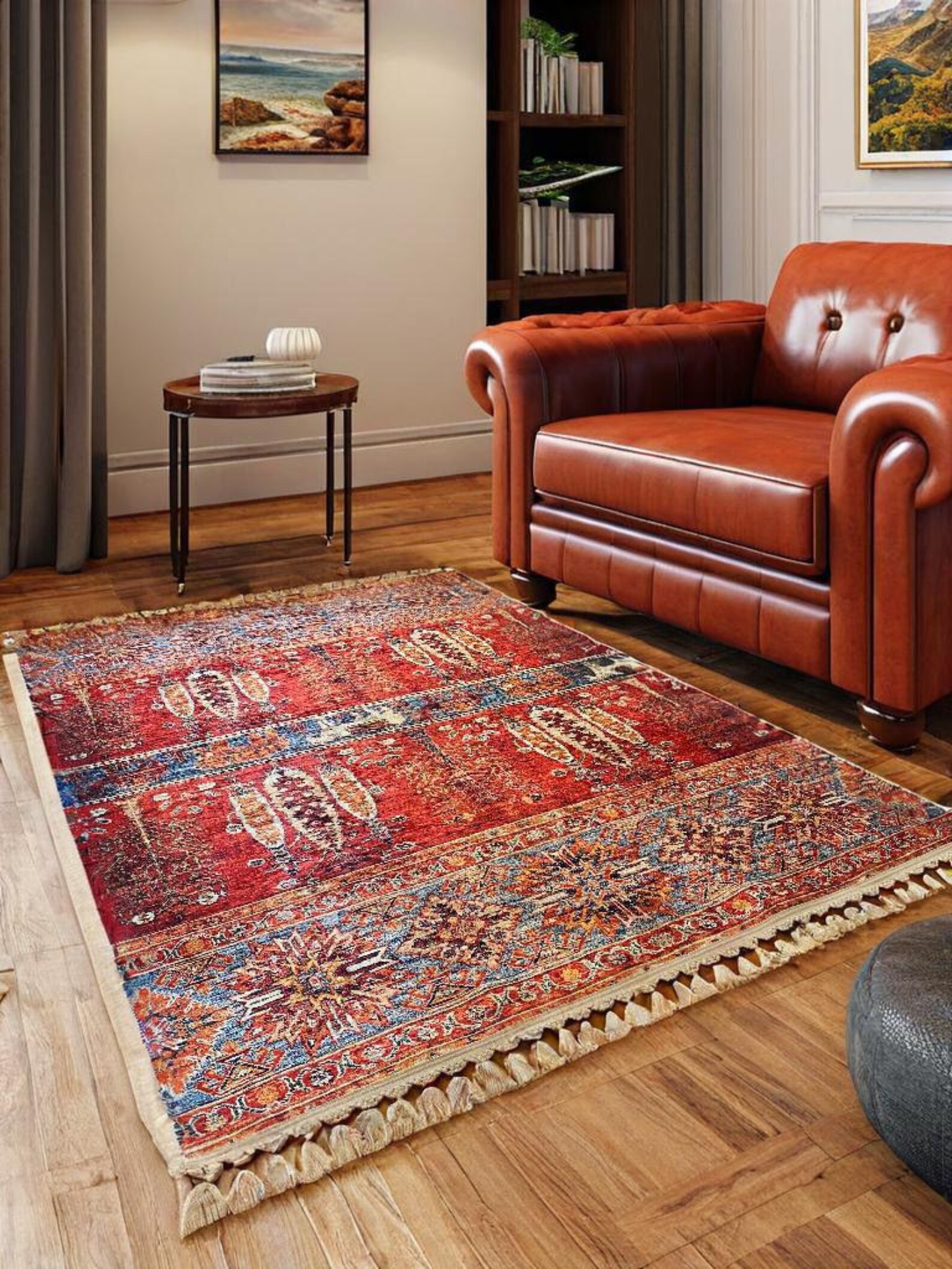 Red Carpet, Anatolian Carpet, Red Rug, Ethnic Pattern, Bohemian Style Carpet, Living Room Carpet ...