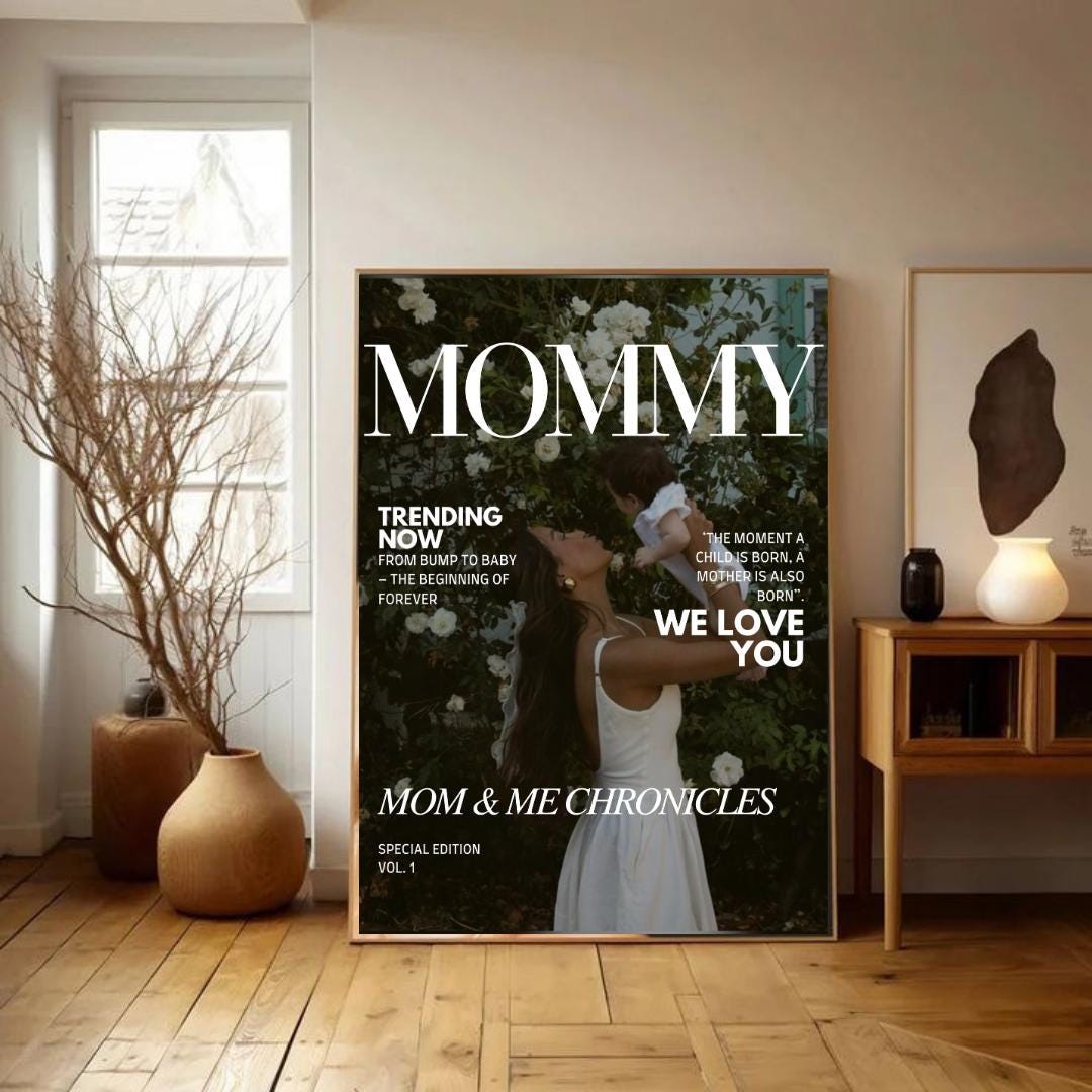 CUSTOM MOTHERS DAY Poster Custom Vogue Magazine Cover Print Photo Print ...