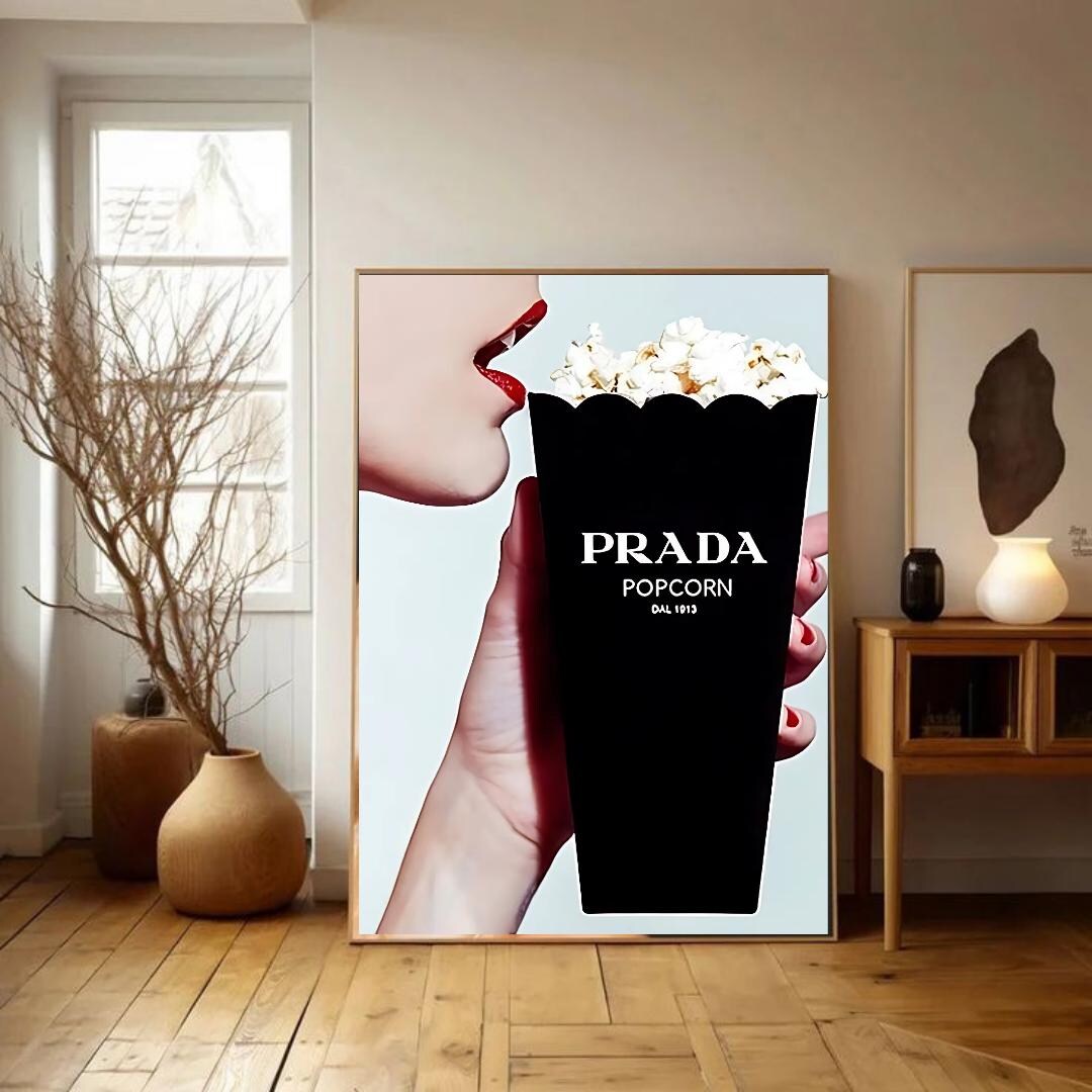 Luxury Popcorn Wall Art, Designer Wall Art, Home Theater Decor Kitchen ...