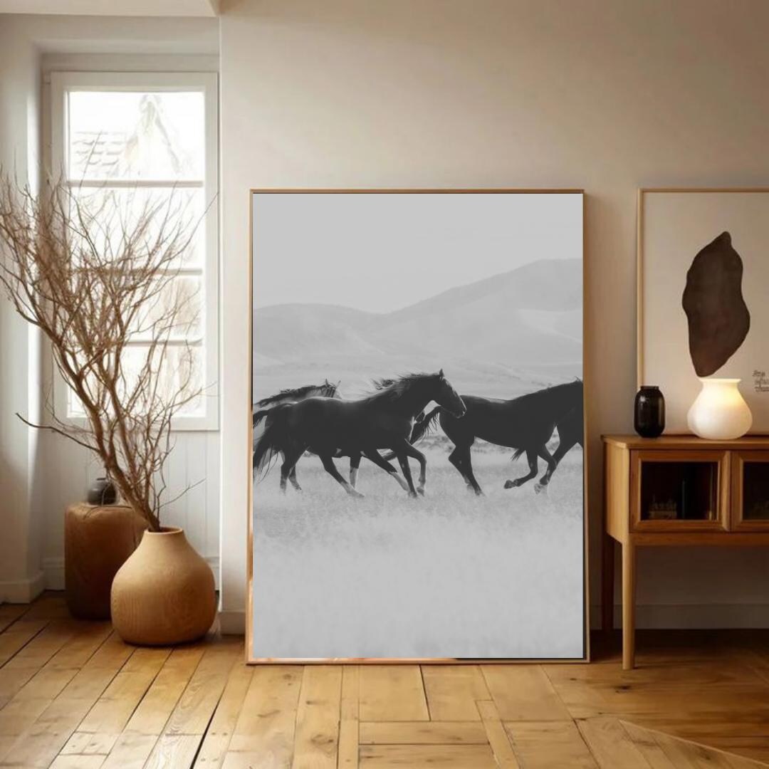 Vintage Western Poster Horse Print Western Wall Art Retro Cowboy Print ...