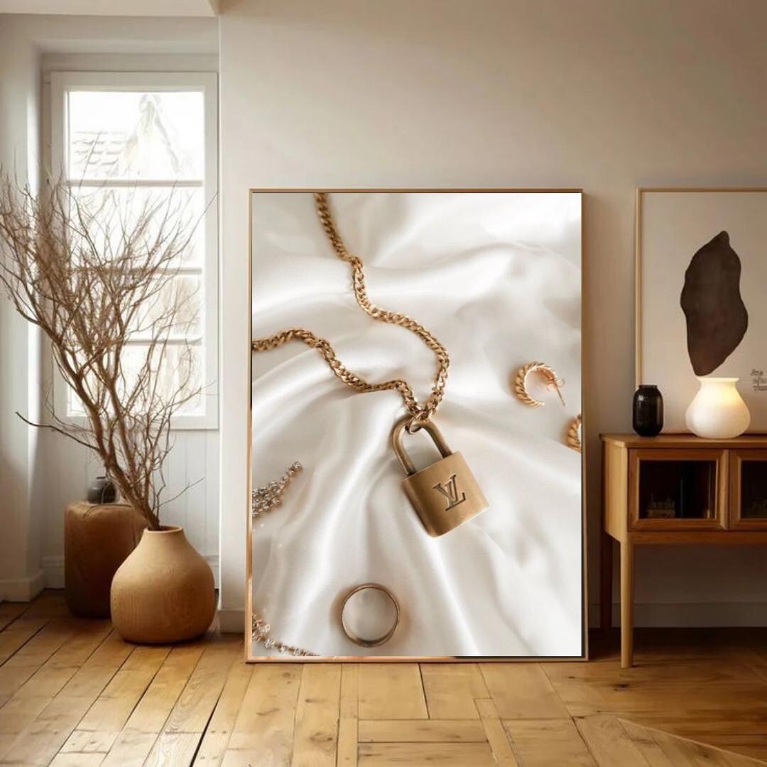 Designer Wall Art, Luxury Wall Print, Designer Prints, Beige Posters ...