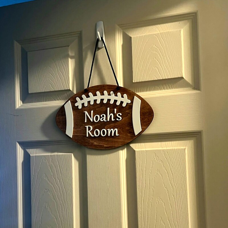 Football Door Sign - Etsy