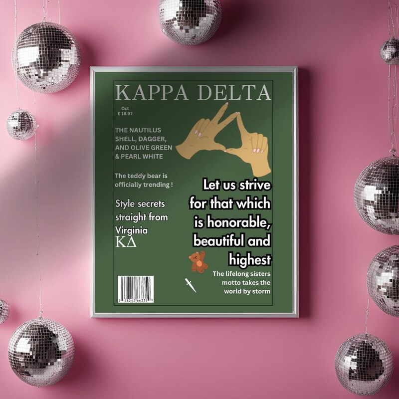 Kappa Delta Wall Art - Etsy