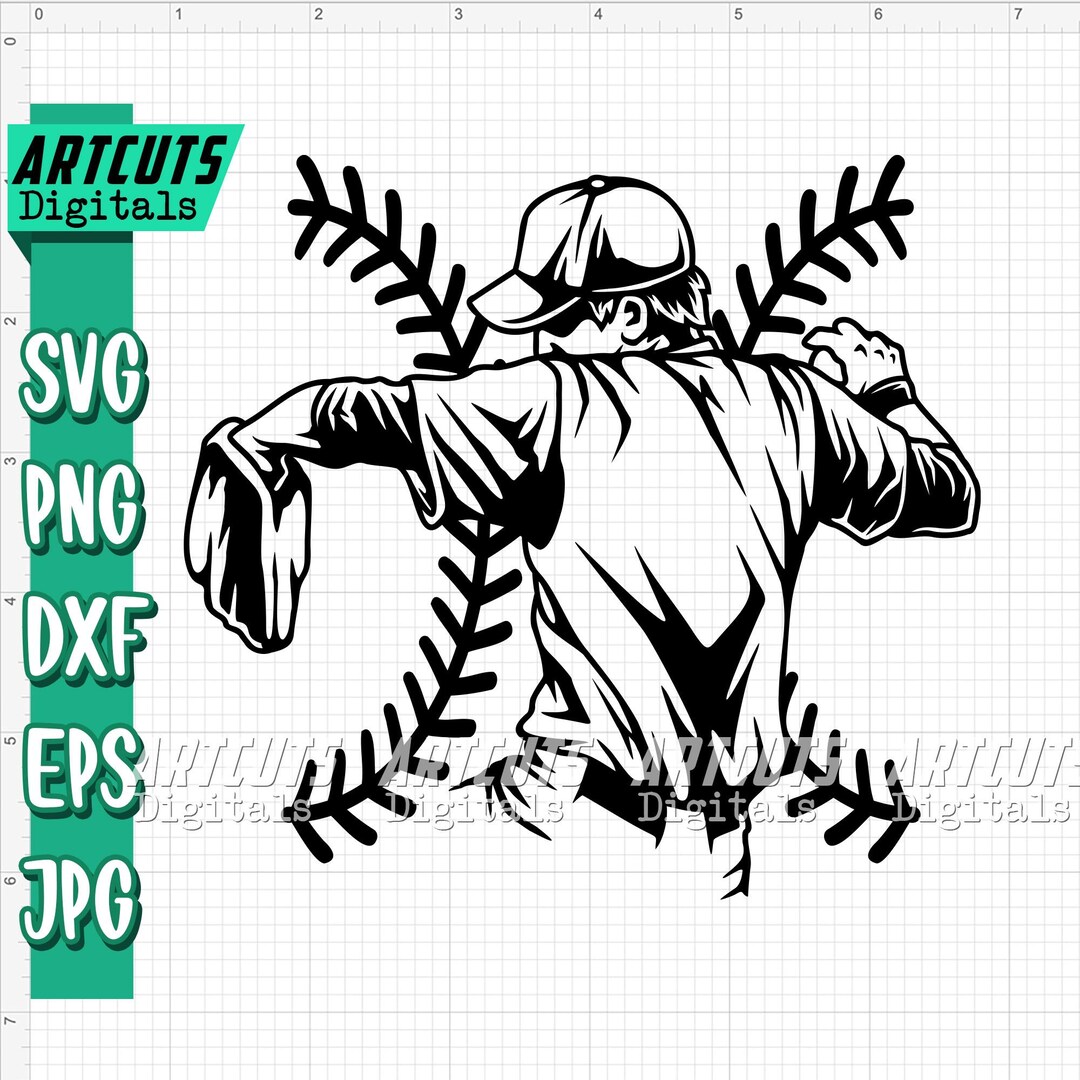 Baseball Svg, Baseball Player Clipart, Baseman Dad Cutfile, Pitcher ...