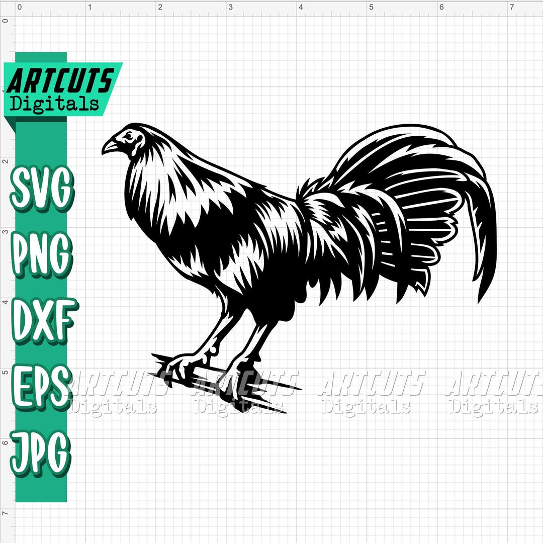 Cockfighter Svg, Cock Fighter Svg, Rooster Clipart, Chicken Cutfile ...