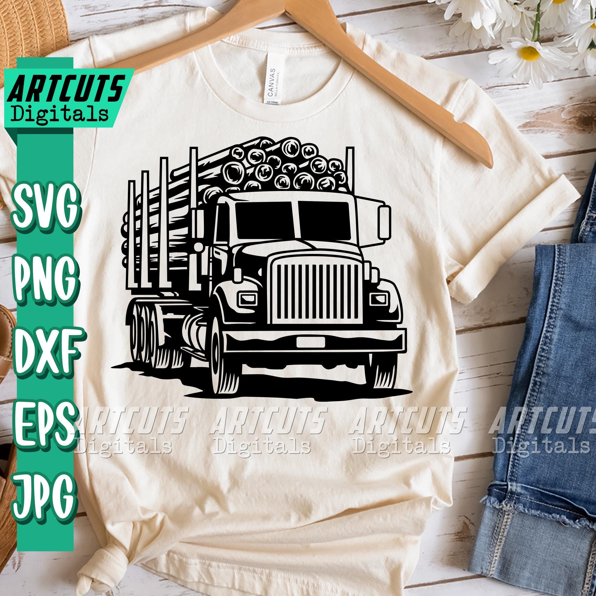 Truck Svg, Logging Truck Svg, Log Truck Svg, Semi Truck Svg, Trucker ...