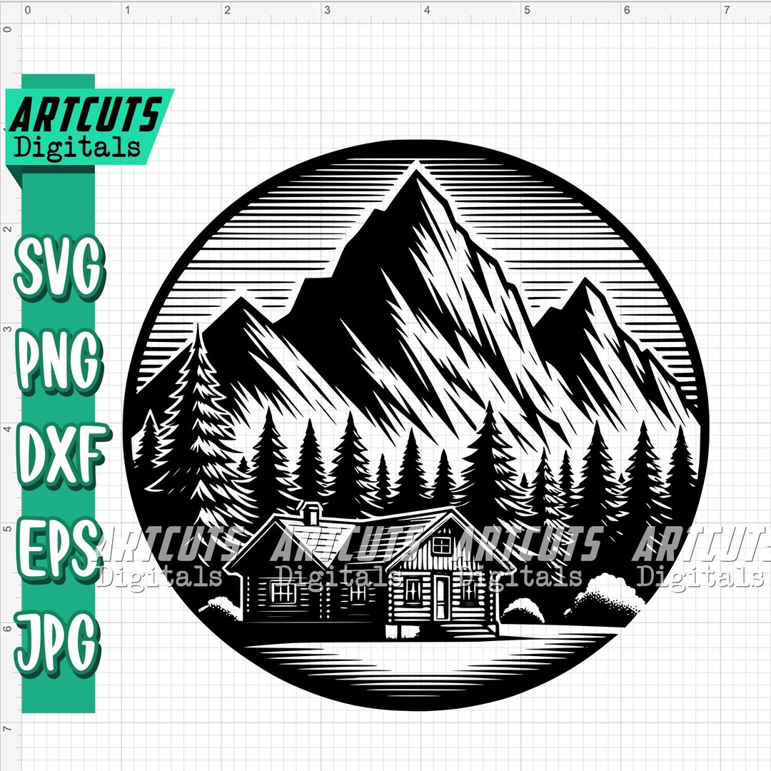 Log Cabin Svg, Cabin House Clipart, Woodland Cutfile, Logger Dad Shirt ...