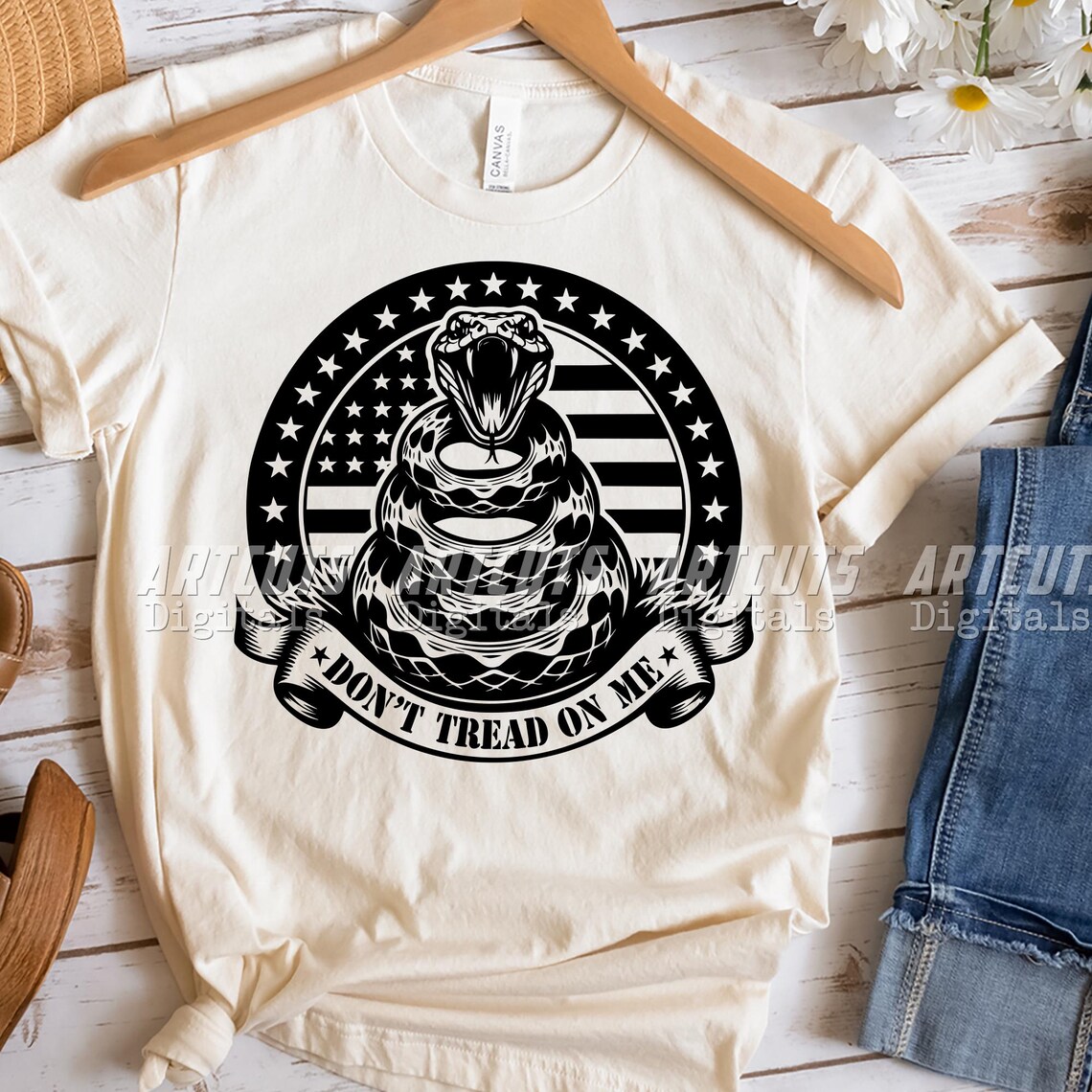 Don't Tread on Me Svg, Snake Clipart, Reptile Cutfile, Military Dad ...