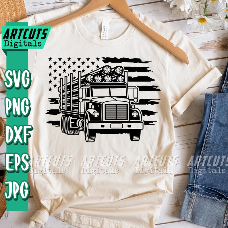 Logging Truck Svg, Logger Clipart, Lumber Truck Cutfile, Log Truck Svg ...