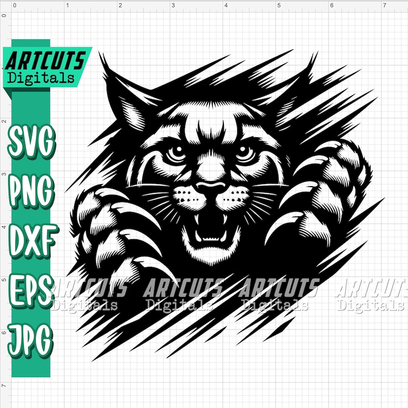 Bobcat Cute Dxf - Etsy