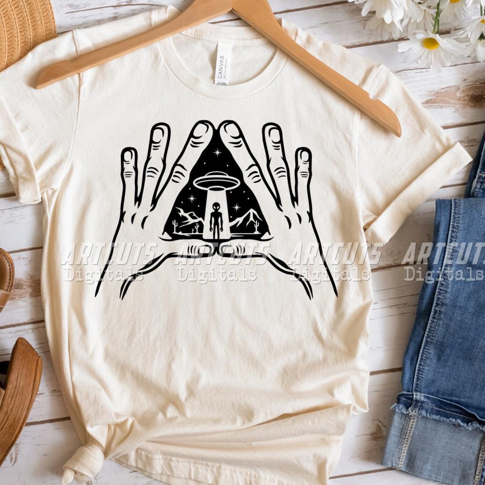 Alien Svg | UFO Svg | Alien Scene Svg | Alien Hand Clipart | Green Man ...