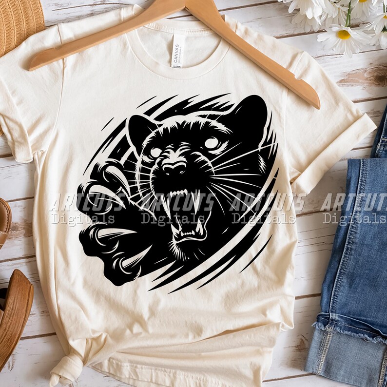 Black Panther Scratch Claw Svg, Beast Animal Clipart, Puma Claws Dxf ...