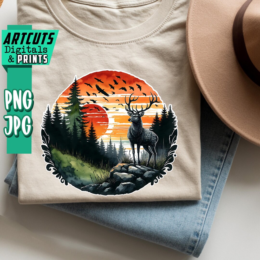 Deer Png, Deer Scene Png, Elk Deer Png, Hunting Png, Camping Png ...