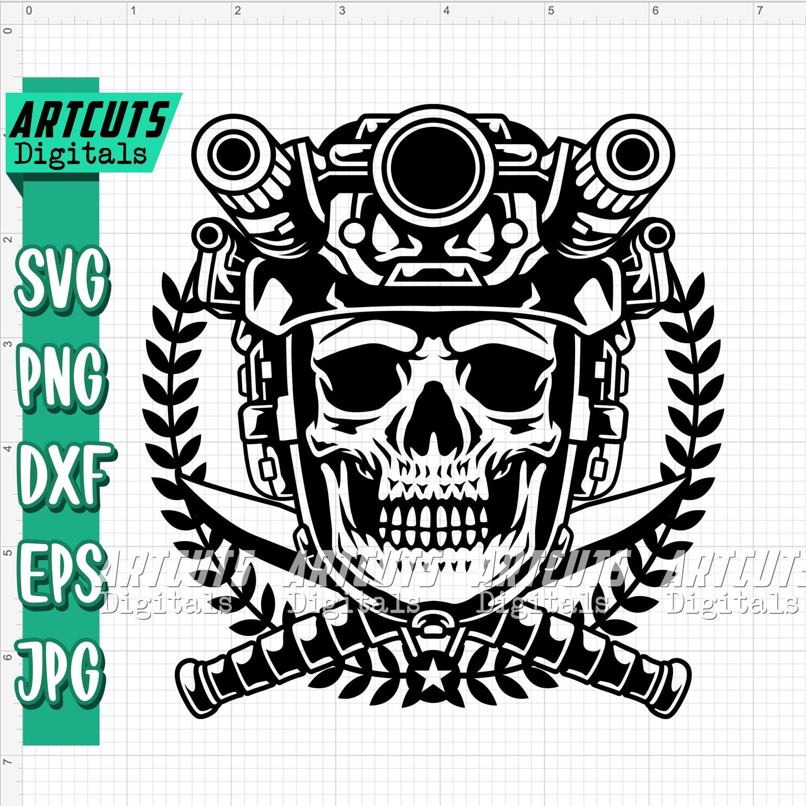 Night Vision Skull Svg, Sniper Clipart, US Army Cutfile, Veteran Shirt ...
