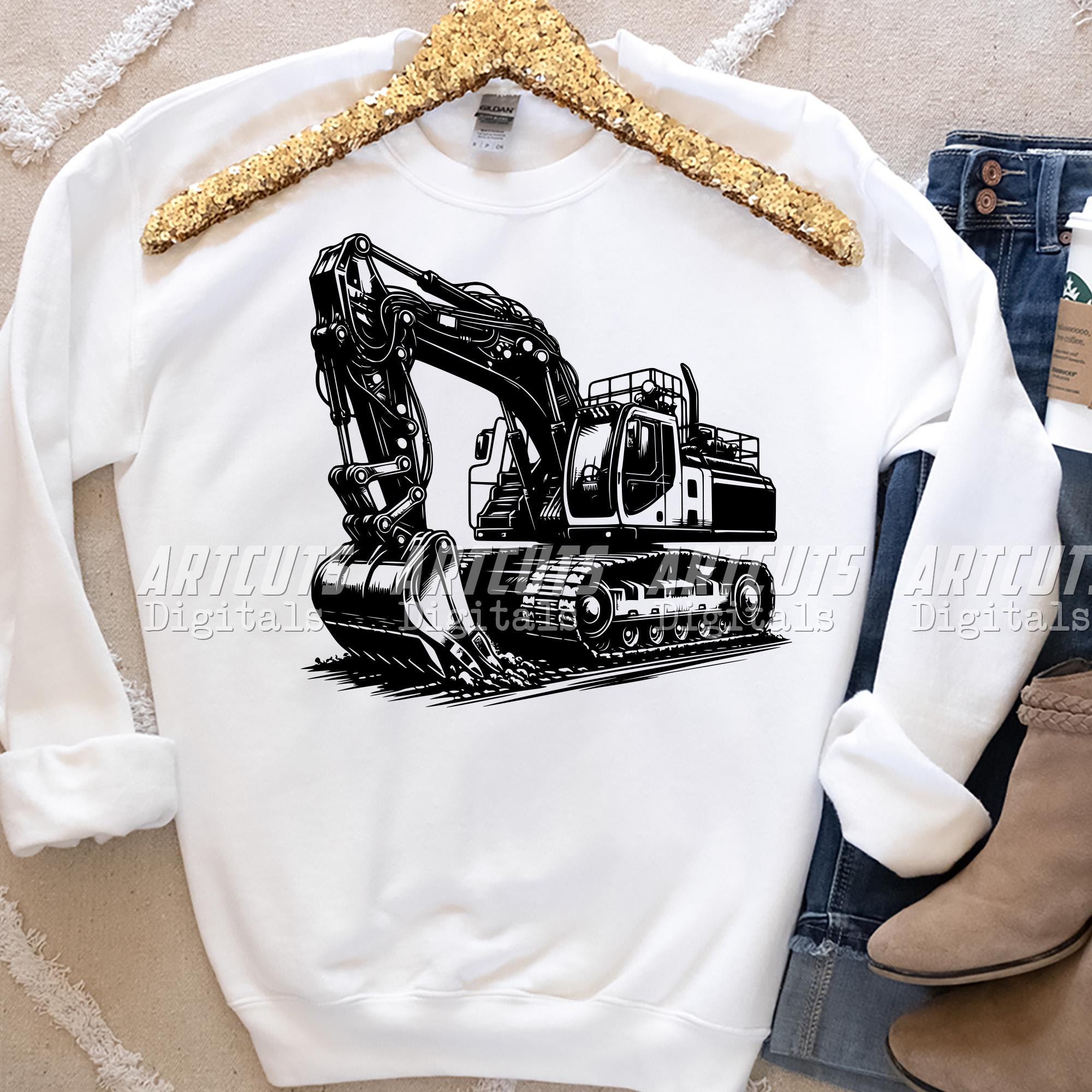 Excavator Svg, Construction Clipart, Heavy Equipment Cutfile, Trucker ...