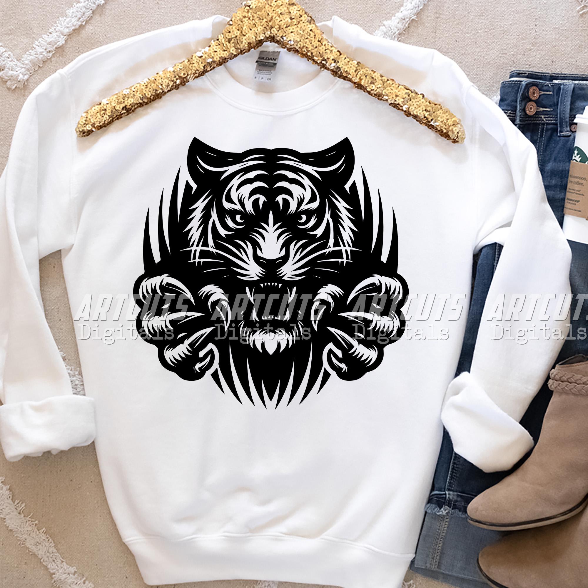 Tiger Scratch Claw Svg, Wild Big Cat Cutfile, Bob Cat Stencil, Puma ...