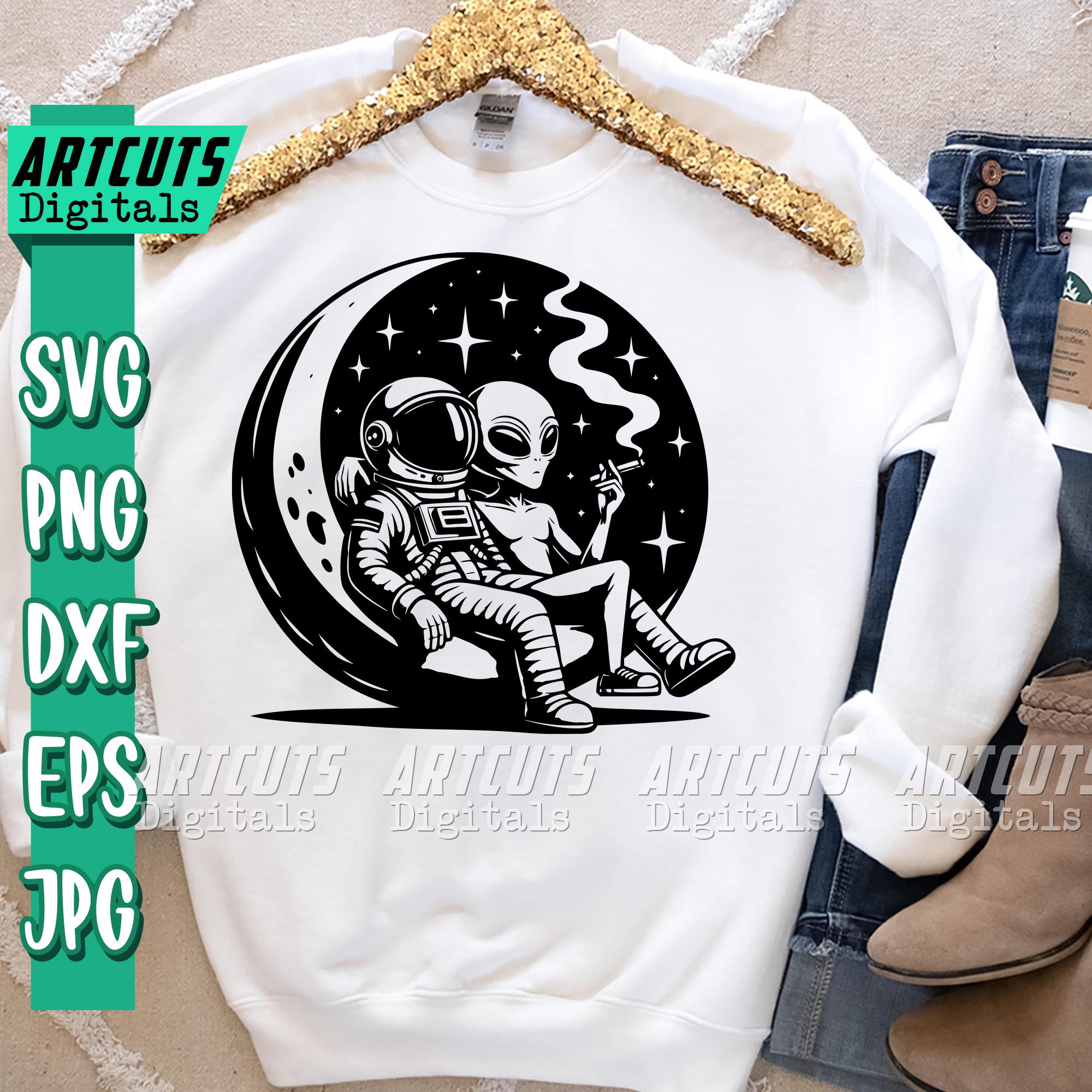 Alien Svg | Astronaut Clipart | Outer Space Besties | UFO Best Friends ...