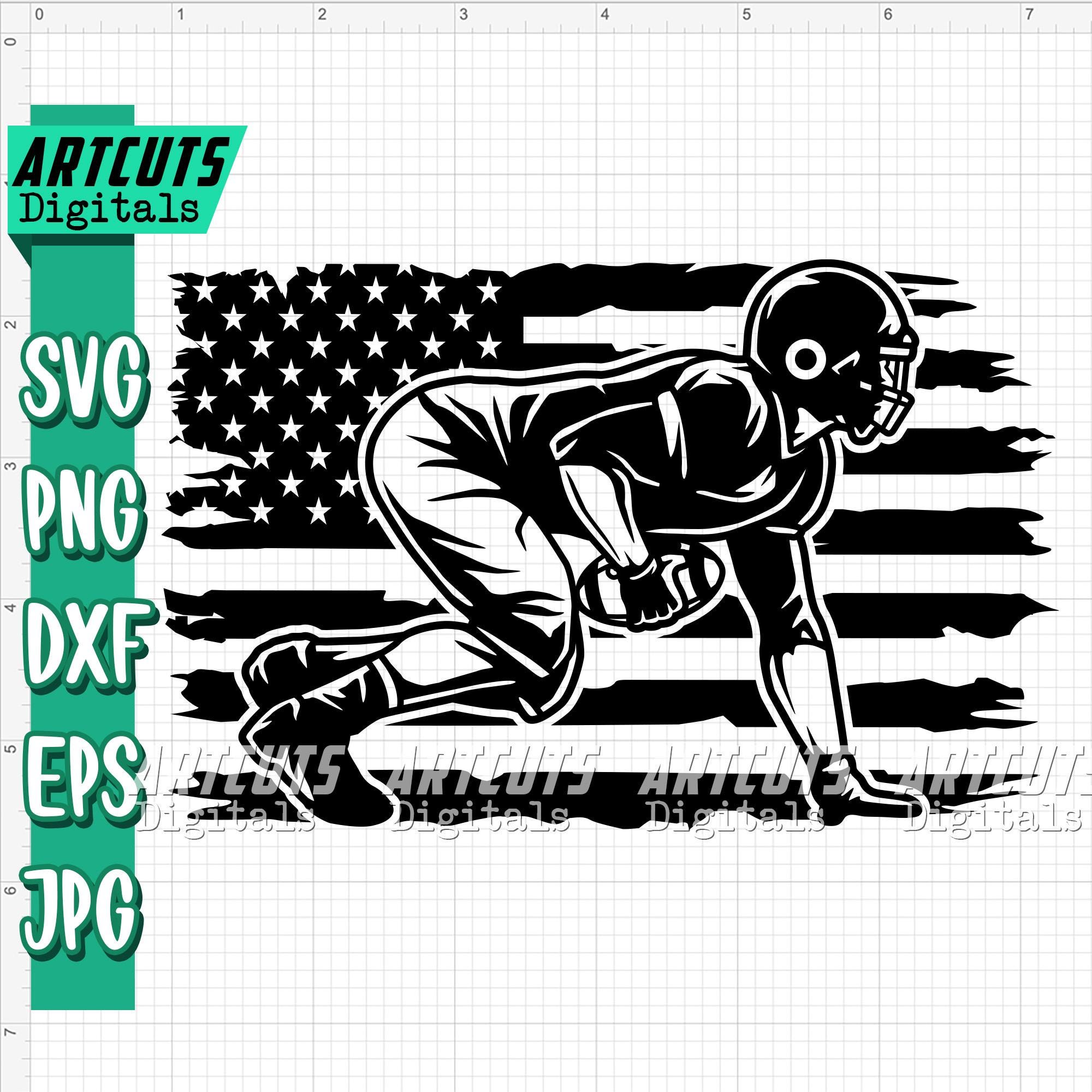 Football Player Svg, American Football Team Clipart, Quarterback ...