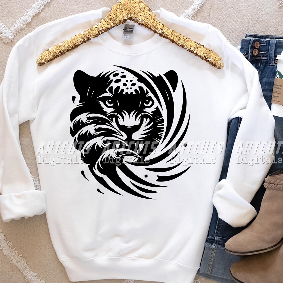 Leopard Svg, Leopard Scratch Clipart, Panther, Zoo Animal, Safari Shirt ...