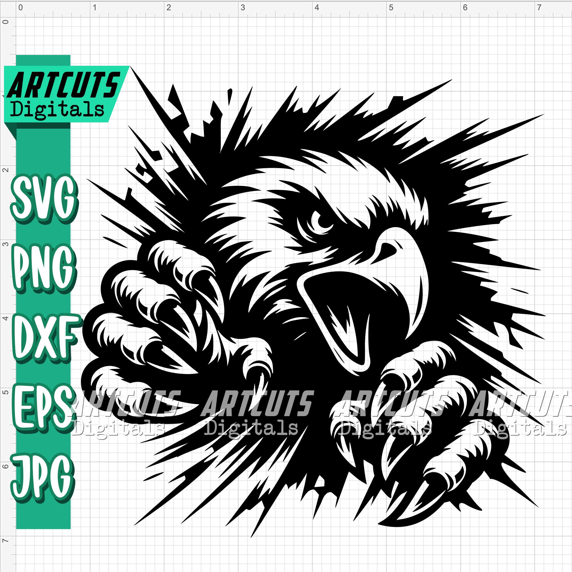 Eagle Scratch Claw Svg, Wild Bird Clipart, Peeking Animla Cutifle ...