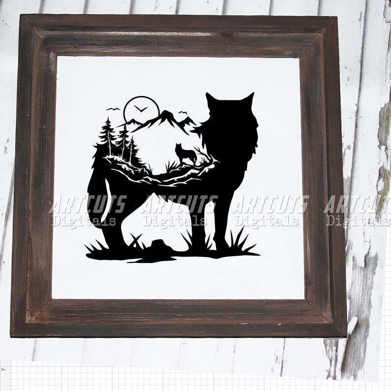 Wolf Svg, Wolves Svg, Wolf Scene Svg, Camping Clipart, Outdoor Cutfile ...