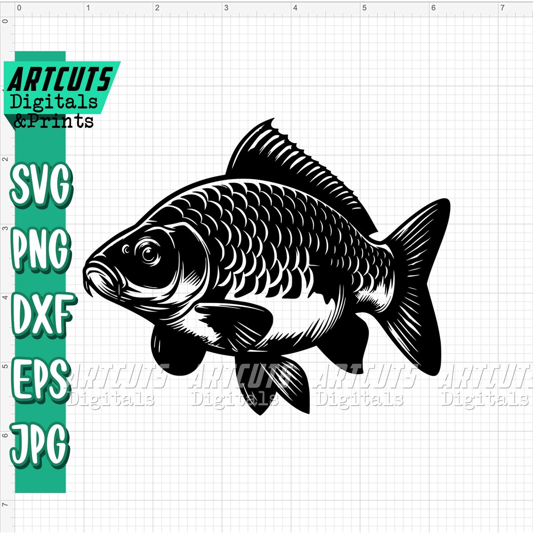 Fish Svg, Fishing Svg, Carp Fish Svg, Salt Water Fish Svg, Fishing Dad ...