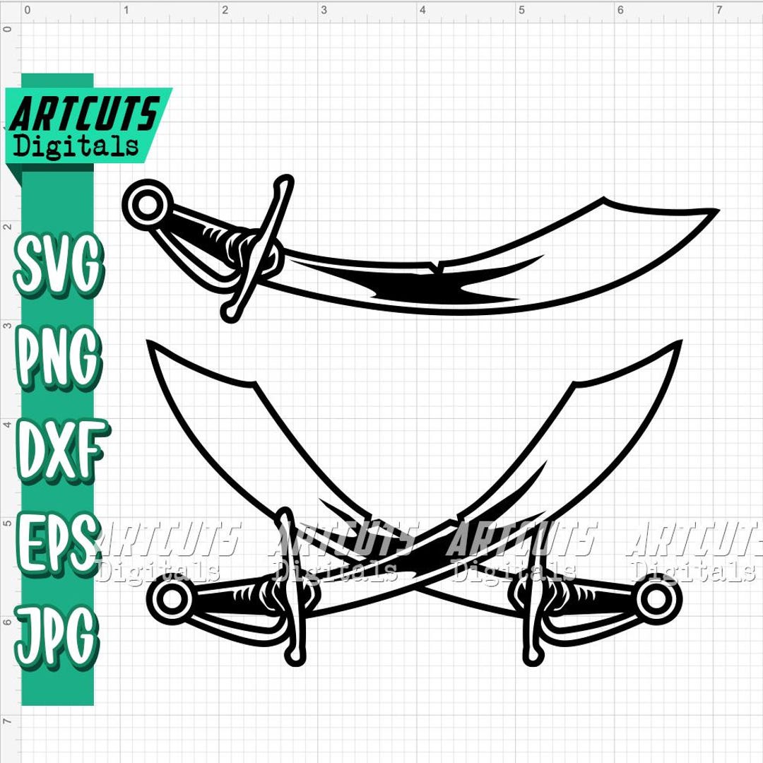 Sword Svg, Weapon Clipart, Ancient Knife Stencil, Warrior Tools Cutfile ...