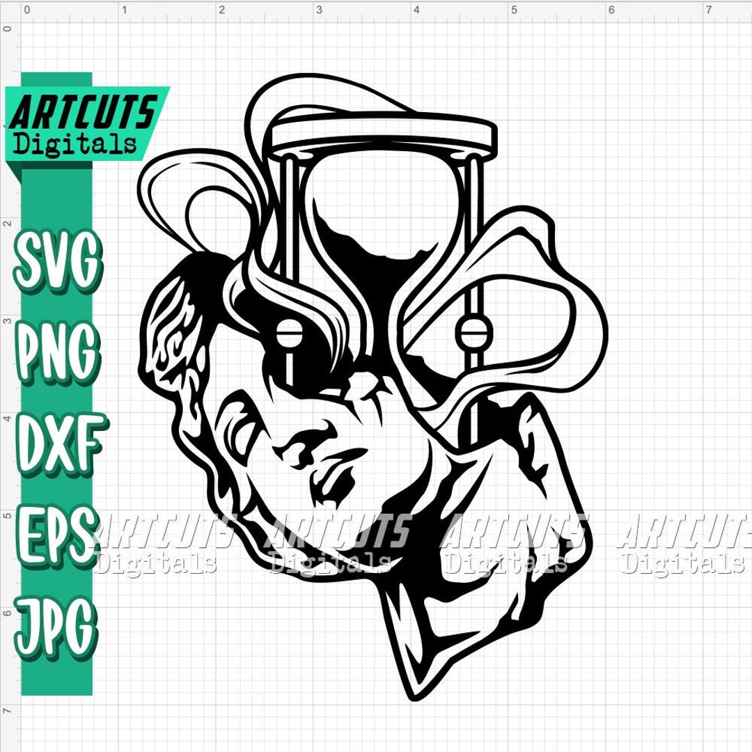 Hourglass Svg, Greek Statue Timer Stencil, God Physique Cutfile, Myth ...