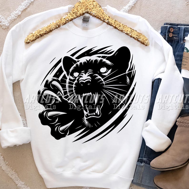 Black Panther Scratch Claw Svg, Beast Animal Clipart, Puma Claws Dxf ...