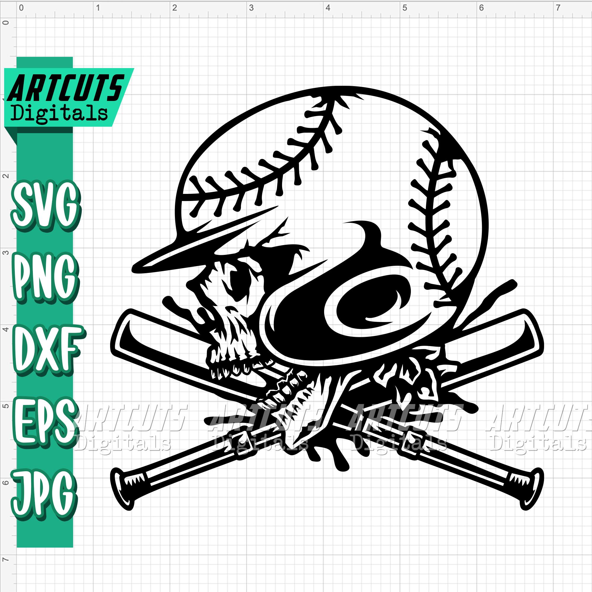 Baseball Skull Svg, Baseman Dad Clipart, First Stop Stencil, US Game ...