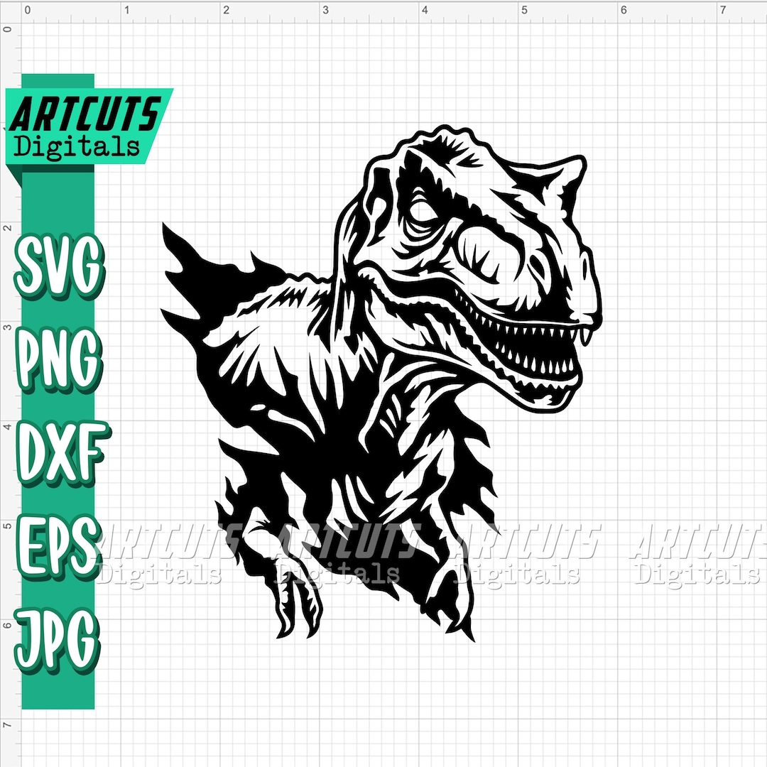Dinosaur Svg, Raptor Clipart, Dino Scratch, Tear Off, Peeking Dinosaur ...