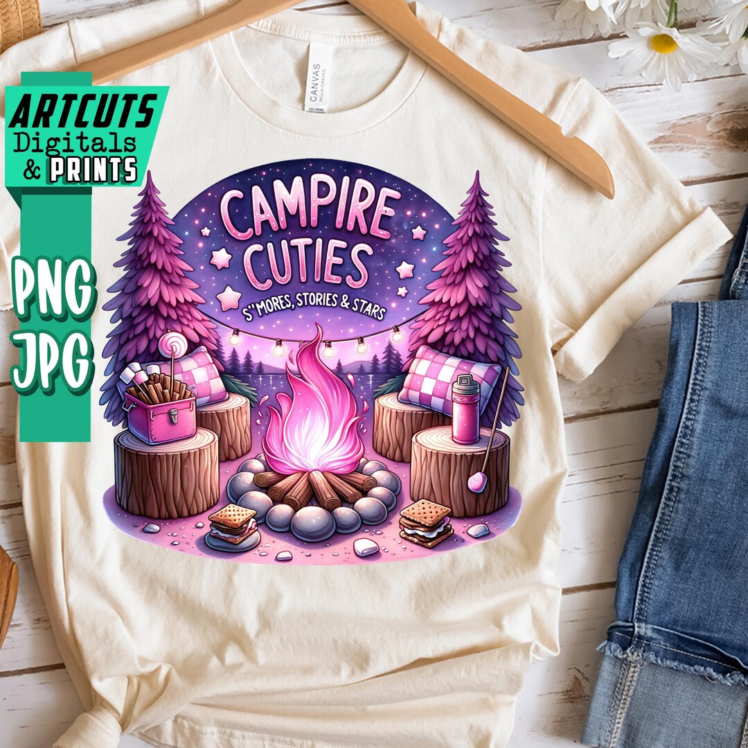 Camping Png, Campfire Cuties Png, Camp Fire Png, Bonfire Png, Camper ...
