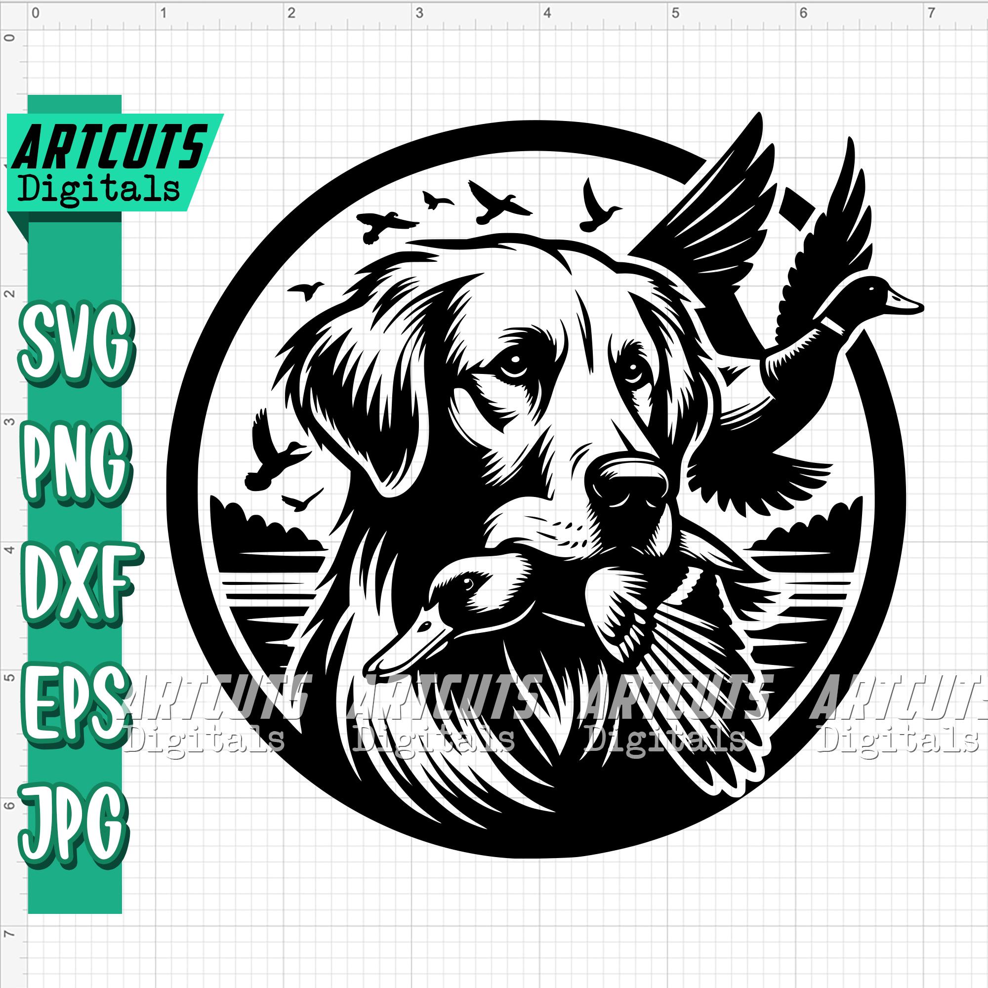 Duck Hunting Svg, Waterfowl Animal Clipart, Dog Hunts Duck Cutfile ...