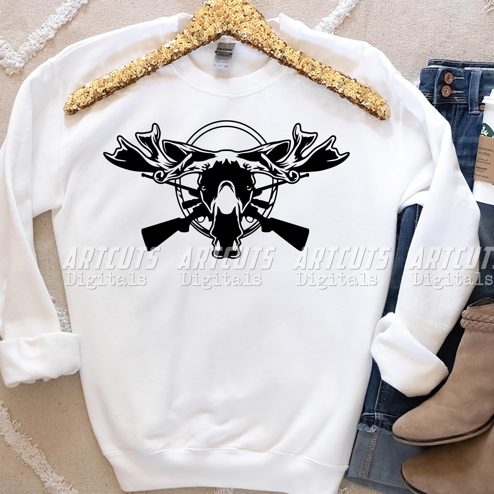 Moose Hunting Svg, Longhorn Clipart, Western Cutfile, Cowboy Dad Shirt ...