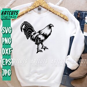 Cockfighter Svg, Rooster Svg, Cock Fighter Animal Clipart, High Breed ...