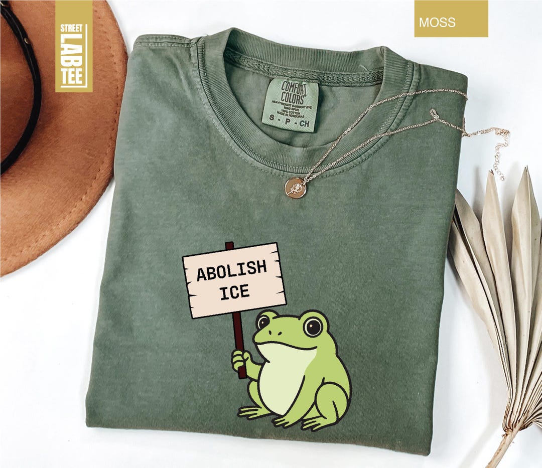 Abolish Ice Frog Comfort Colors T-shirt, ICE Out of LA Protest Shirt ...
