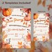 Autumn Watercolor Invitation Template | Fall Leaves Party Invite ...