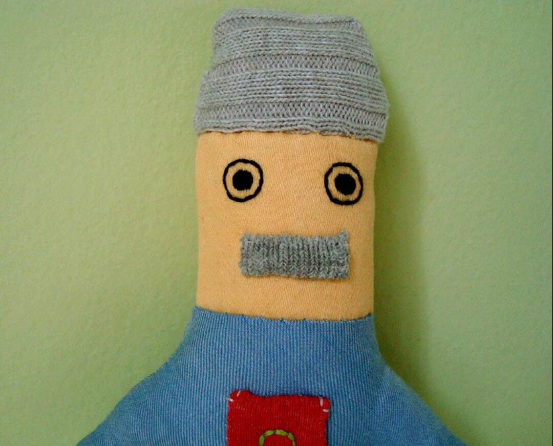 Calculate Stuffed Robot - Etsy