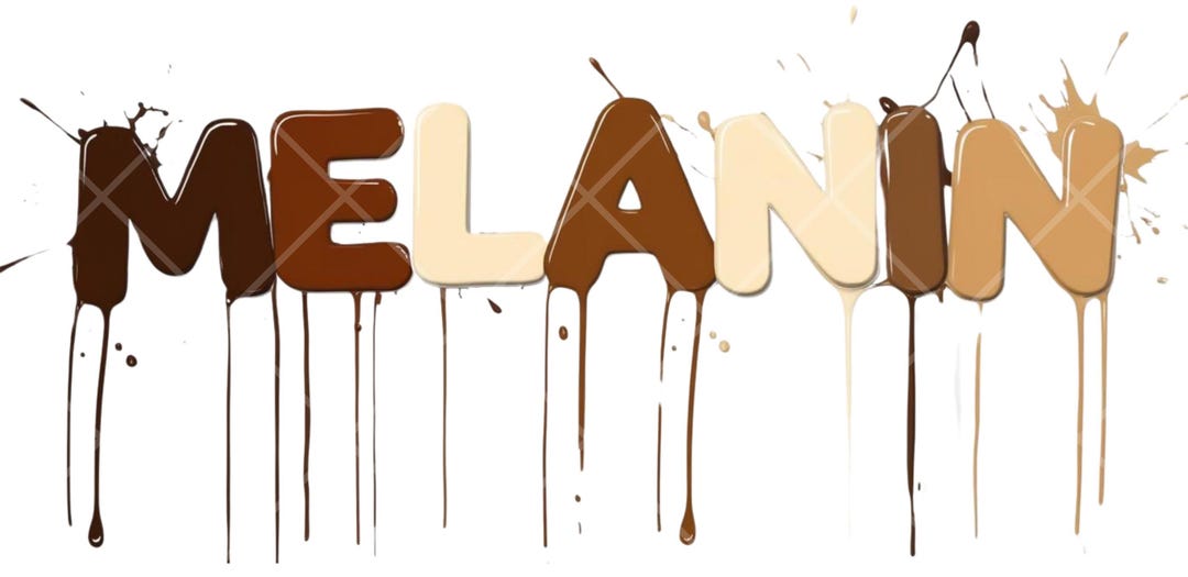 Melanin Dripping PNG JPG: Transparent Background Digital Download - Etsy