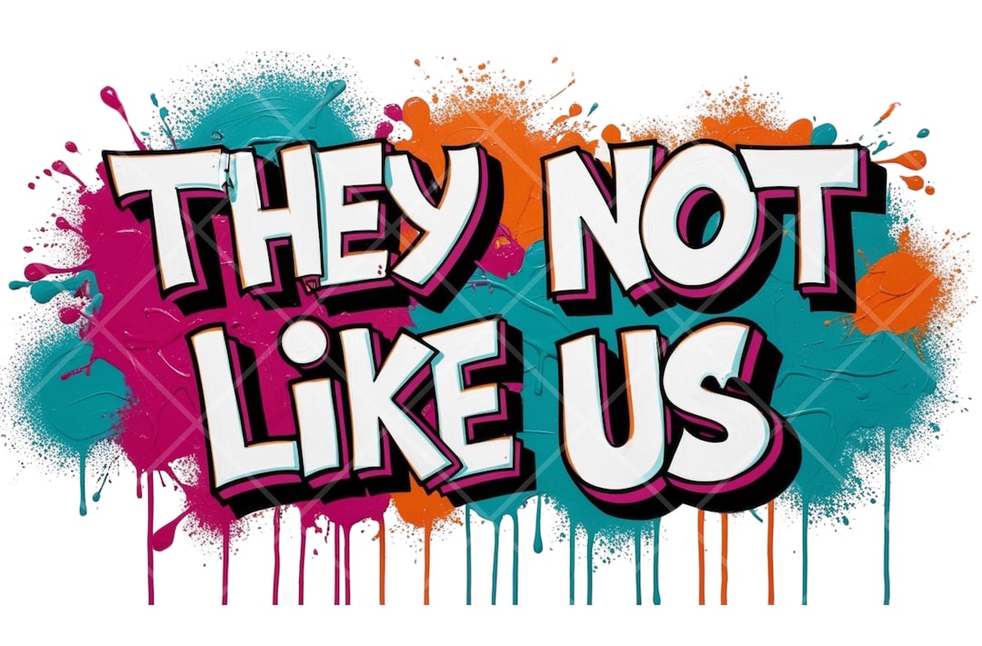 They Not Like Us - Pink Trim - Etsy