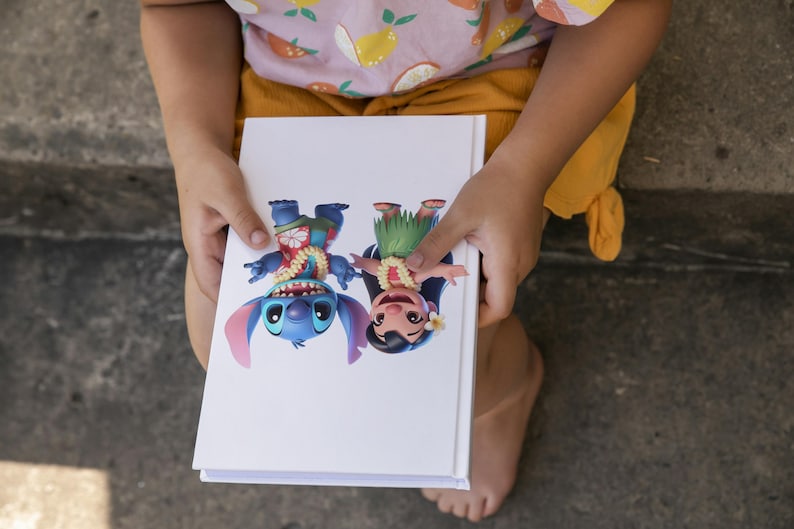 Lilo and Stitch Dressed in Hawaiian Attire With Leis - Etsy