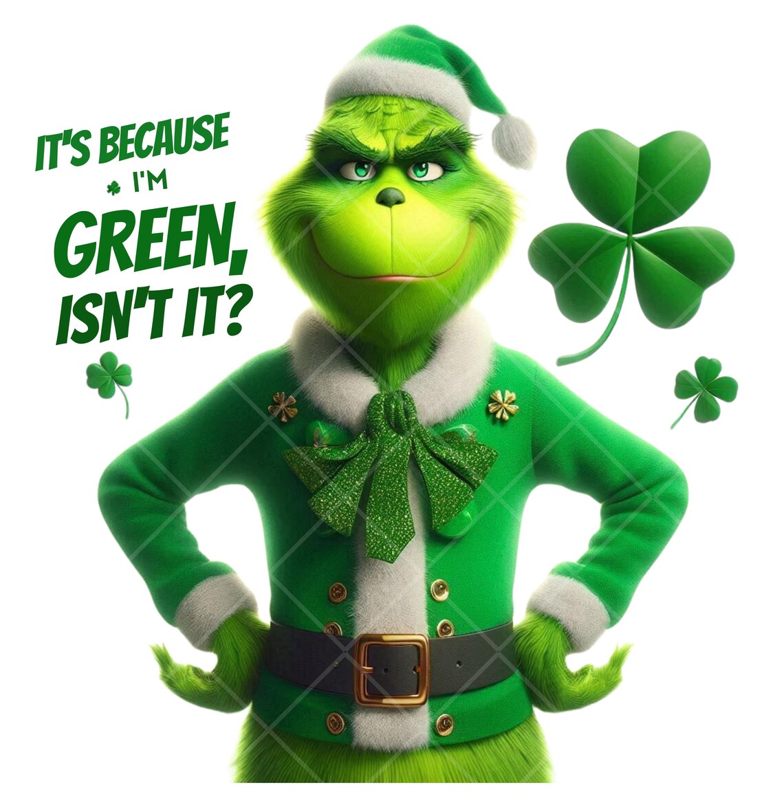 Grinch for St. Patrick's Day Because I'm Green - Etsy