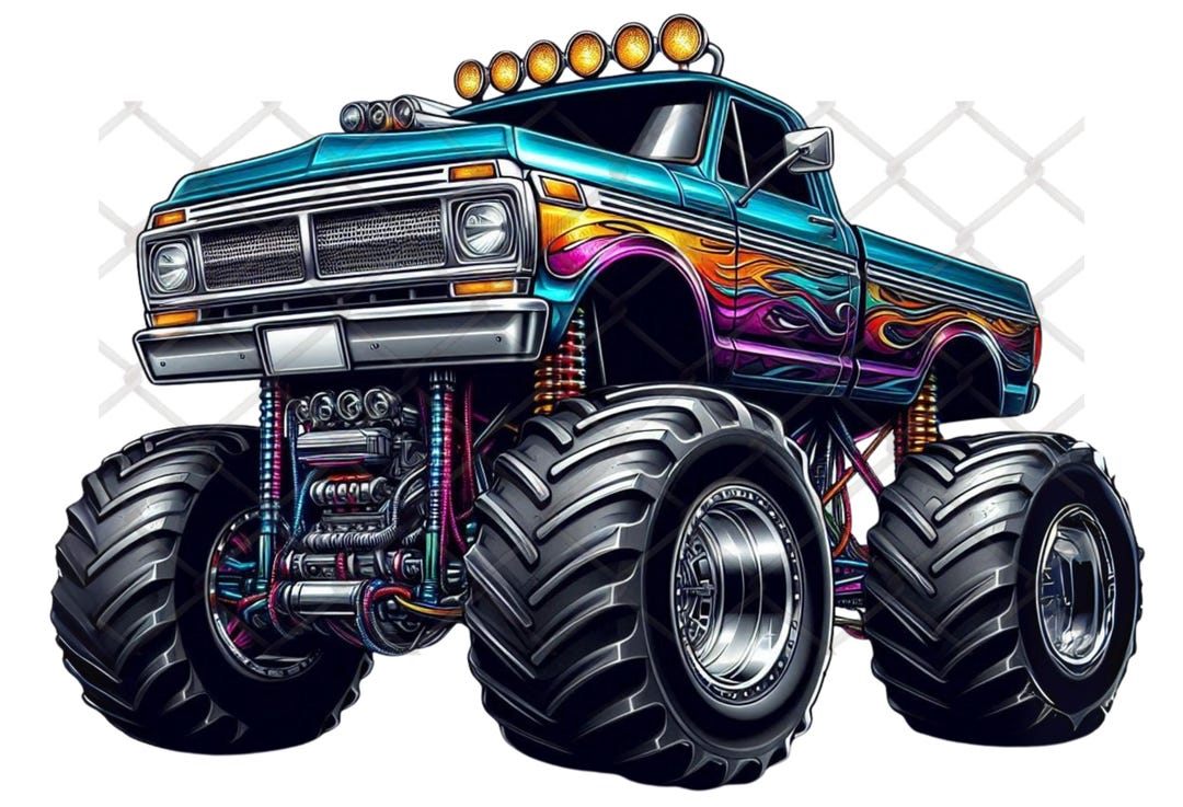 Chrome Monster Truck - Etsy