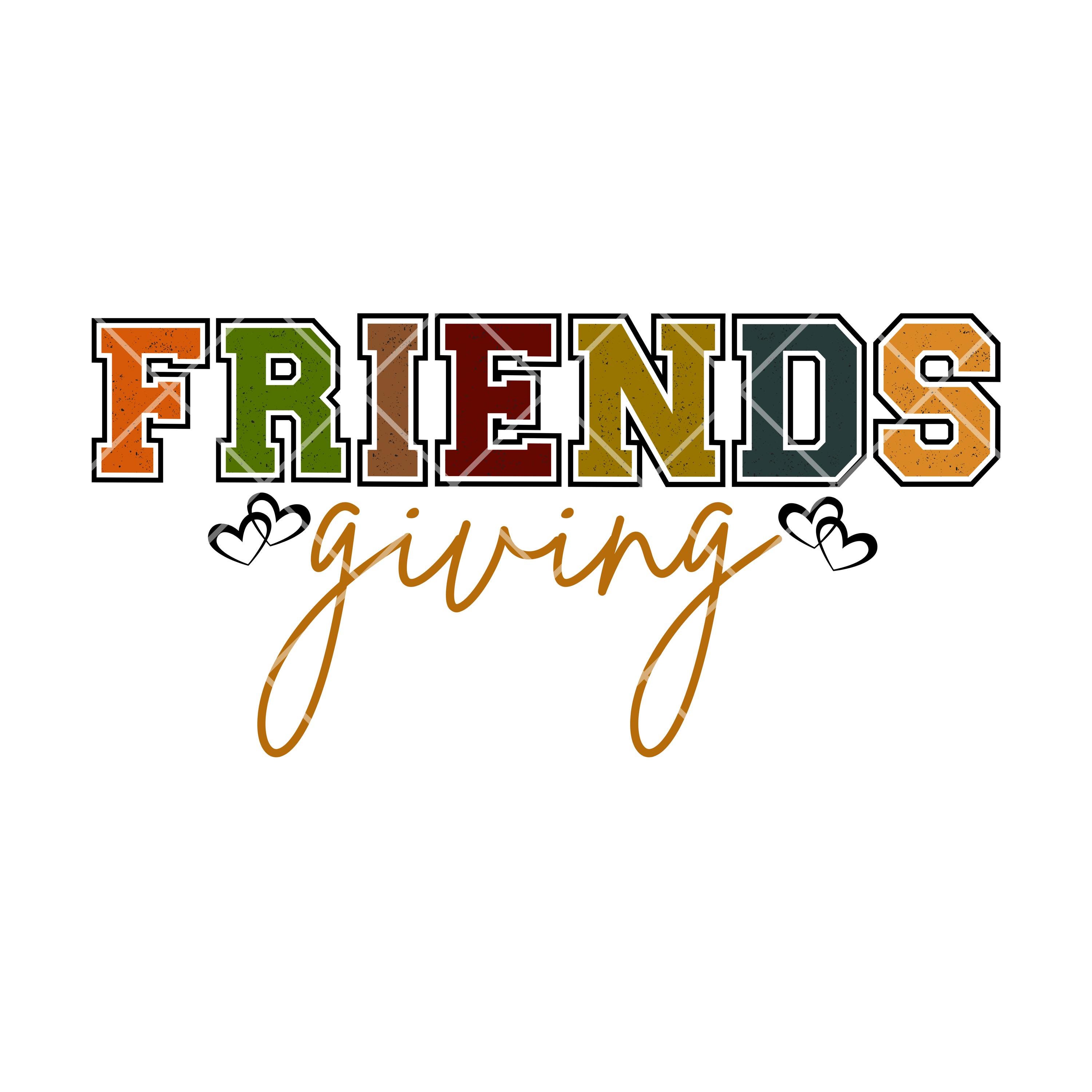 Friendsgiving PNG: High-resolution Transparent Background Digital ...
