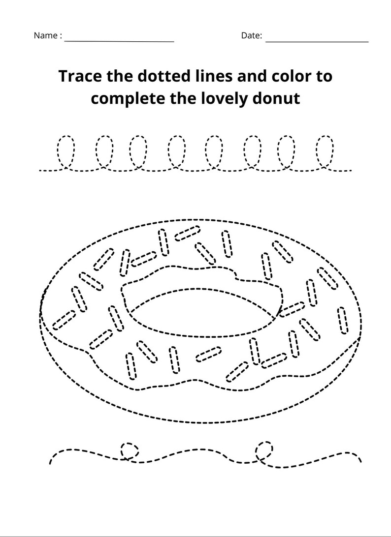 50 Preschool Line Tracing Worksheets, Homeschool Busy Book, Trace Lines ...